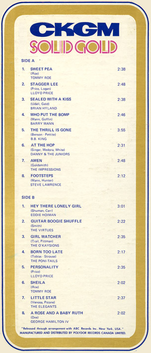 CKGM Solid Gold Album